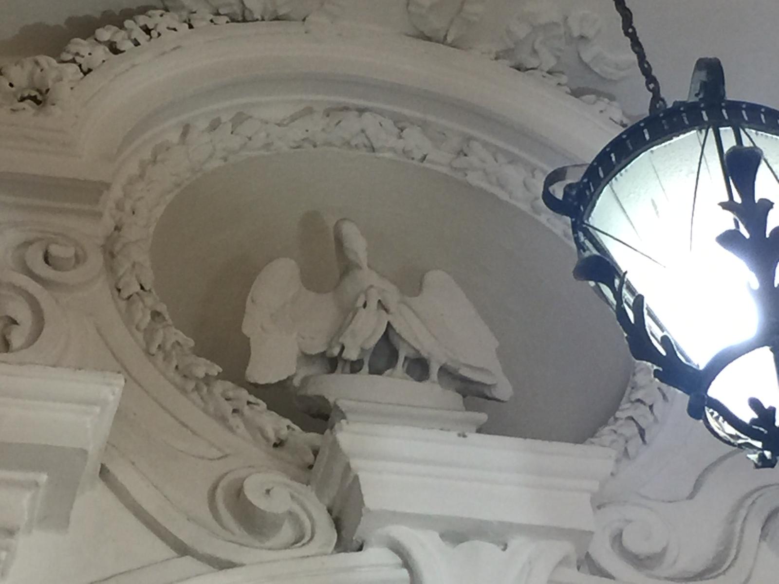 The pious pelican at the Convent of the Magdalene in Rome | Ministers ...