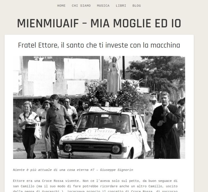 Frère Ettore, le saint qui vous renverse avec sa voiture 06/11/19 ...