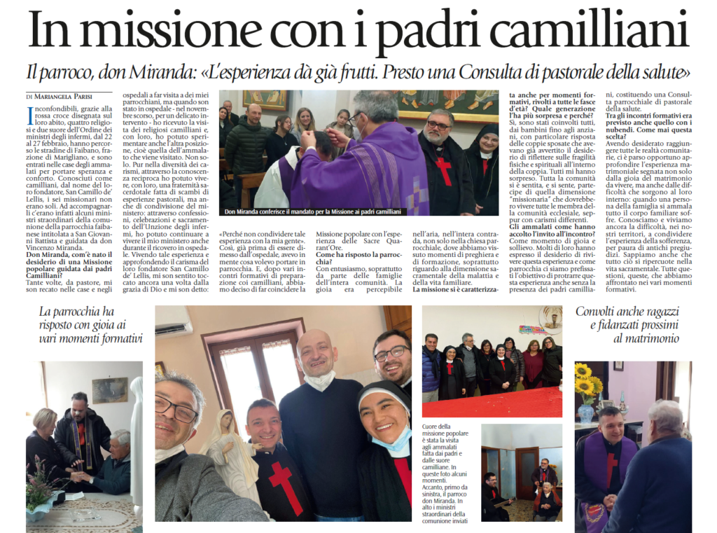 In missione con i padri camilliani- inDIALOGO 26 marzo 2023 | Ministri ...