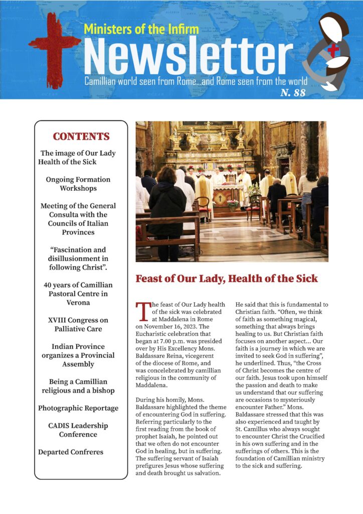 Newsletter n.88 | Ministri degli Infermi